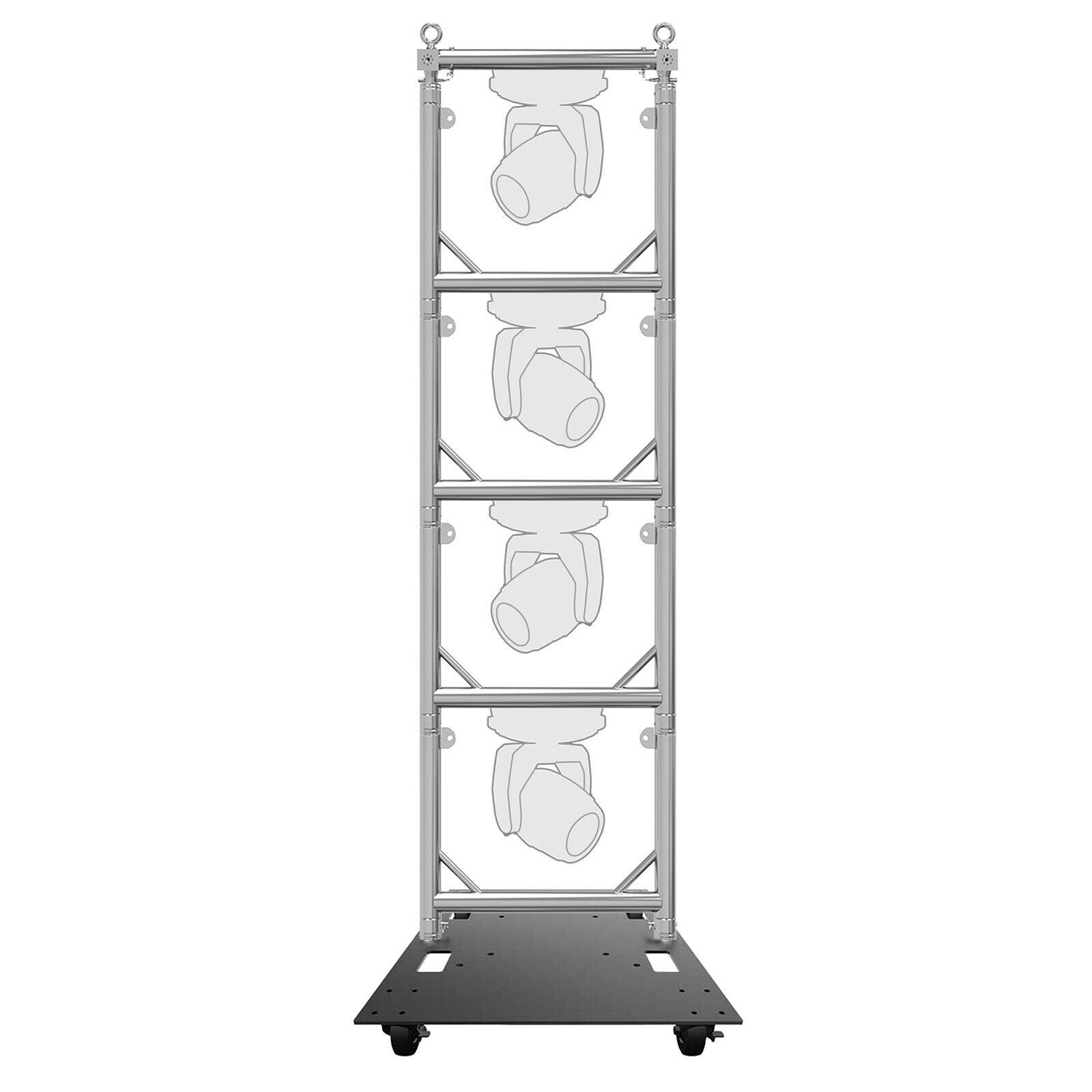 Mobile Quick Grid Tower 4 Sections Baseplate W Wheels